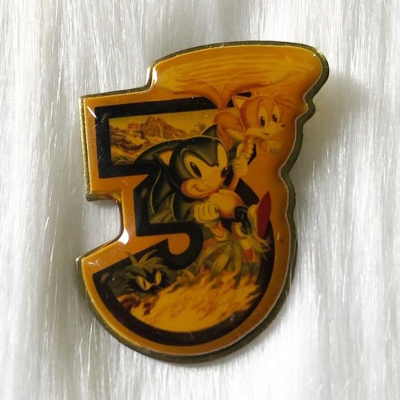 Vintage | Jewelry | 525 Vintage Sonic The Hedgehog 3 Pin | Poshmark